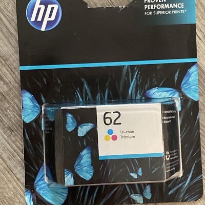 HP #62 Color Ink Cartridge 62 C2P06AN NEW GENUINE | eBay