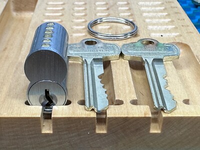 BEST Style SFIC 6-Pin Core Keyed “D” Keyway Brushed Chrome Finish with ...