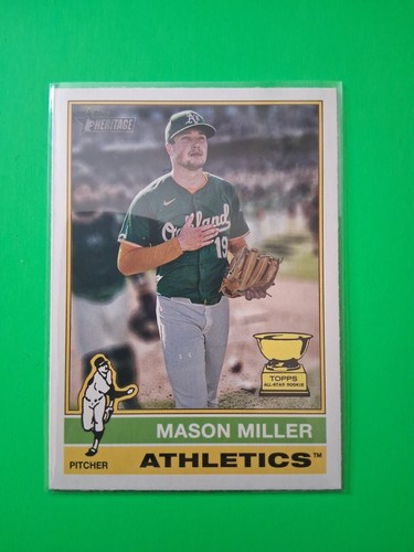 MASON MILLER (IMAGE VARIATION SSP) ROOKIE CUP 2025 Topps Heritage #405 ...