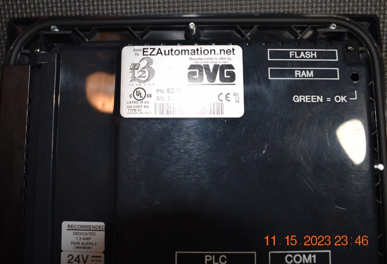 AVG EZ Automation EZ-T8C-F 8" Touch Screen Operator Interface Panel | eBay