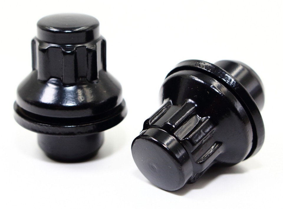 4 Black Factory OE Style Wheel Lug Nut Locks 12x1.5 Toyota Prius Camry ...
