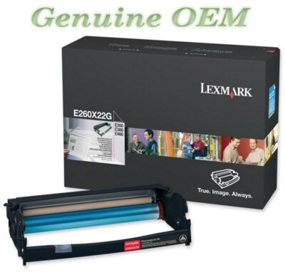E260X22G Original OEM Lexmark E260 Photoconductor Drum, Black Genuine ...