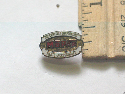 Chrysler Mopar Parts Department Employee Pin Screwback Chrysler | eBay