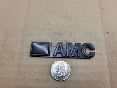 AMC OEM Vintage Black Plastic Emblem Badge logo Nameplate Name Plate ...