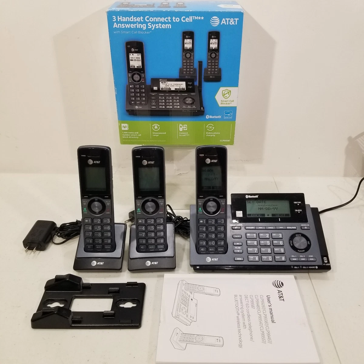AT&T CLP99387 DECT Expandable Cordless Phone With Bluetooth, 59% OFF