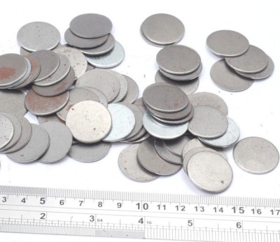 25 mm Dia Mild Steel BLANK ROUND DISCS Laser Cut UK Supplied Bargain ...