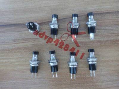 5Pcs PB05A 2Pin 1NO 7mm Push Button Switch Black press on/release off ...