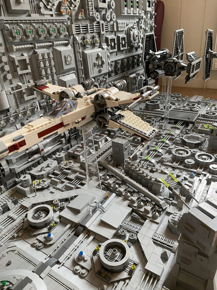 Huge Genuine LEGO Star Wars Death Star Trench Run Moc Up | eBay UK