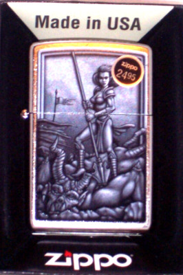 New USA Windproof ZIPPO Lighter 48371 Medieval Mythological Girl with ...