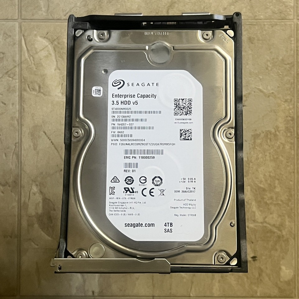 HUS72404CLAR4000 - Data Domain 4TB 7200 RPM SAS 3.5" HDD for Data ...