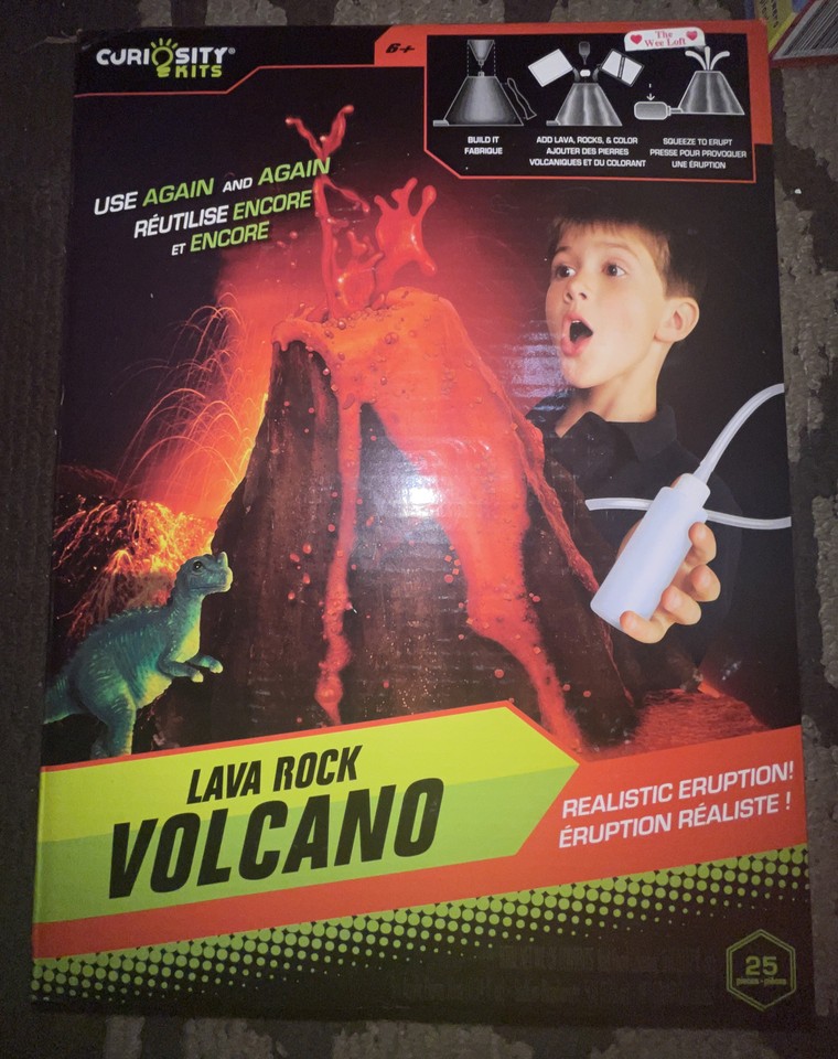 New 2013 Lava Rock Volcano by Curiosity Kits Dinosaurs for Homeschool ...
