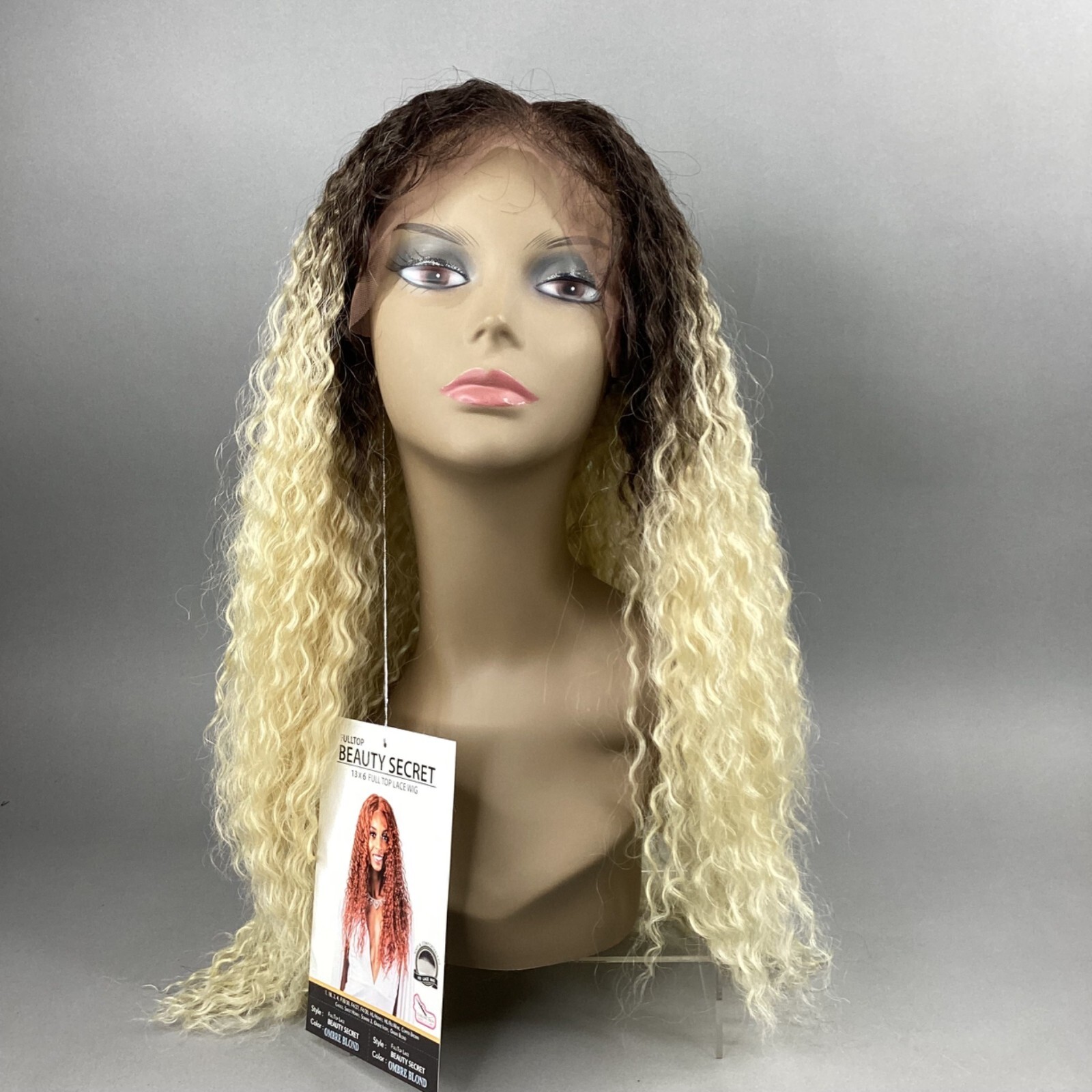 Beauty Secret Wig Ombre blonde Water Wave Layered Lace Front 13x6 ...