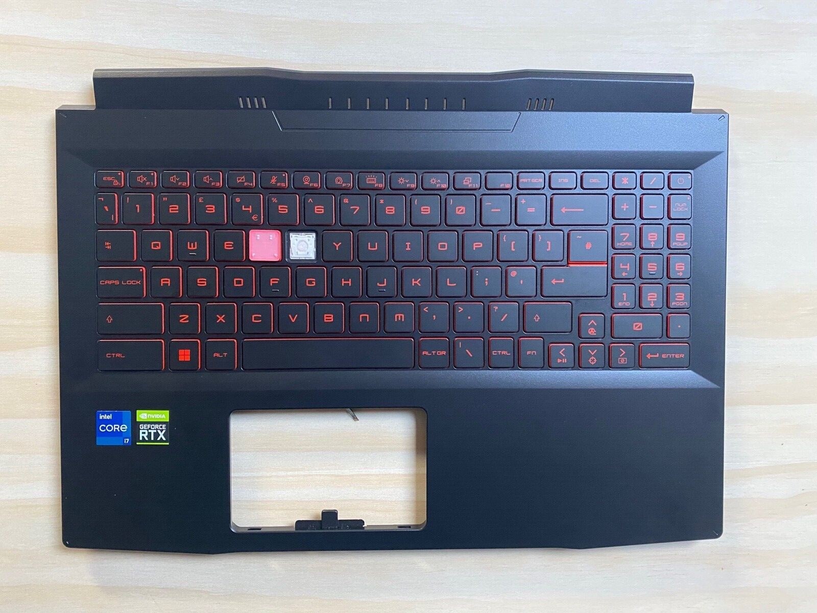 MSI Katana GF66 11UE MS-1581 BACKLIT UK Keyboard - 1 Key + Hinges ...