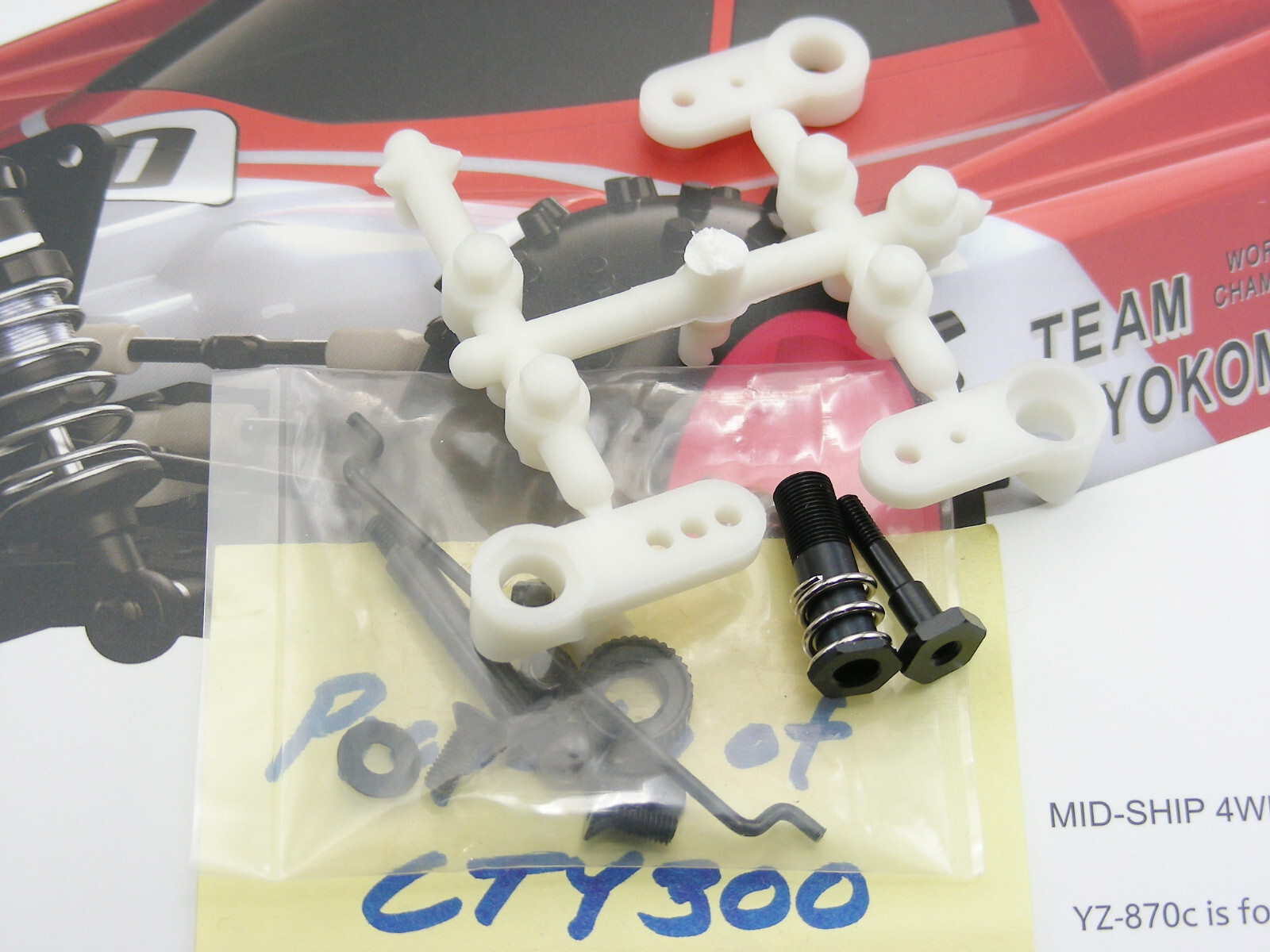 Yokomo YZ10 YZ870c Super Dog Fighter Complete Bellcrank Steering Servo ...