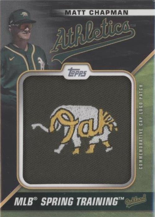 2021 Topps - Spring Training Cap Logo Manufactured Patches Matt Chapman ...