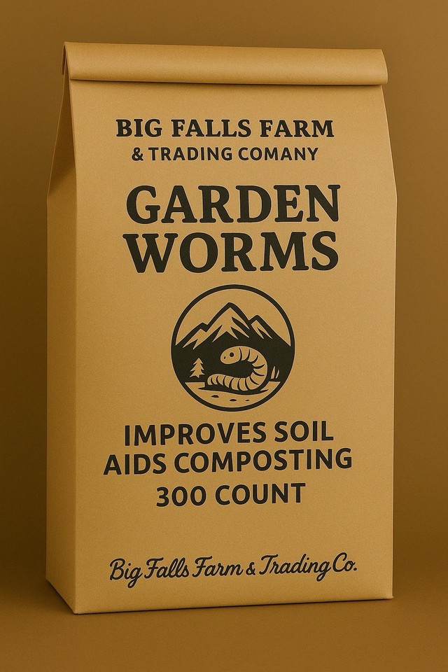 Live “Red Wiggler” Worms, 300 Count, Garden, Improve Soil Vitality, Aid ...