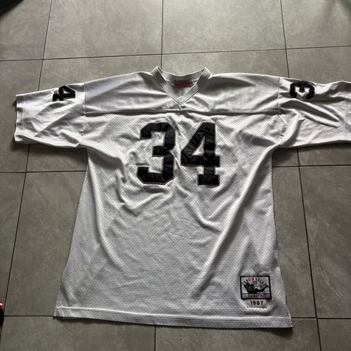 Vintage Mitchell & Ness 1987 Throwback Raiders Bo Jackson #34 Jersey 54 ...