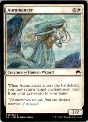 MTG - Auramancer-Magic Origins -Photo is of actual card. | eBay