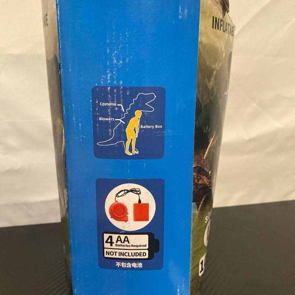 Blue Inflatable T-Rex Costume Size Large | eBay