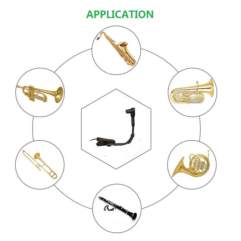 Saxophone Microphone Wireless Instrument Woodwind & Brasswind PRO ...