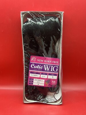 NEW BORN FREE CUTIE SYNTHETIC WAVY SWEPT BANG STYLE FULL WIG- CT11, 7 ...