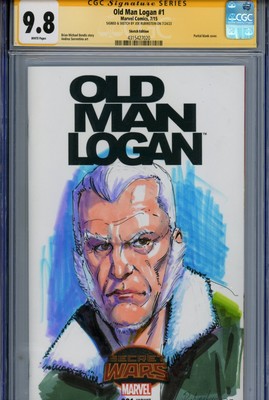 Old Man Logan Vol 1 #1 Marvel CGC 9.8 NM/M Signed / Remarked Joe ...