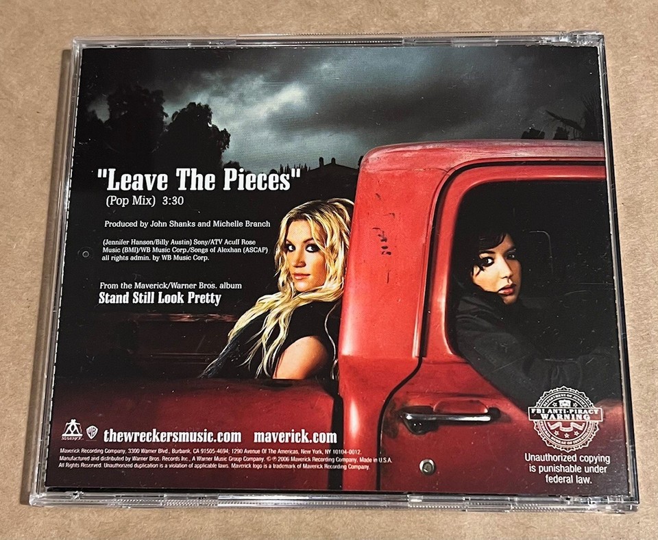 The Wreckers [Michelle Branch & Jessica Harp] Leave the Pieces RARE ...