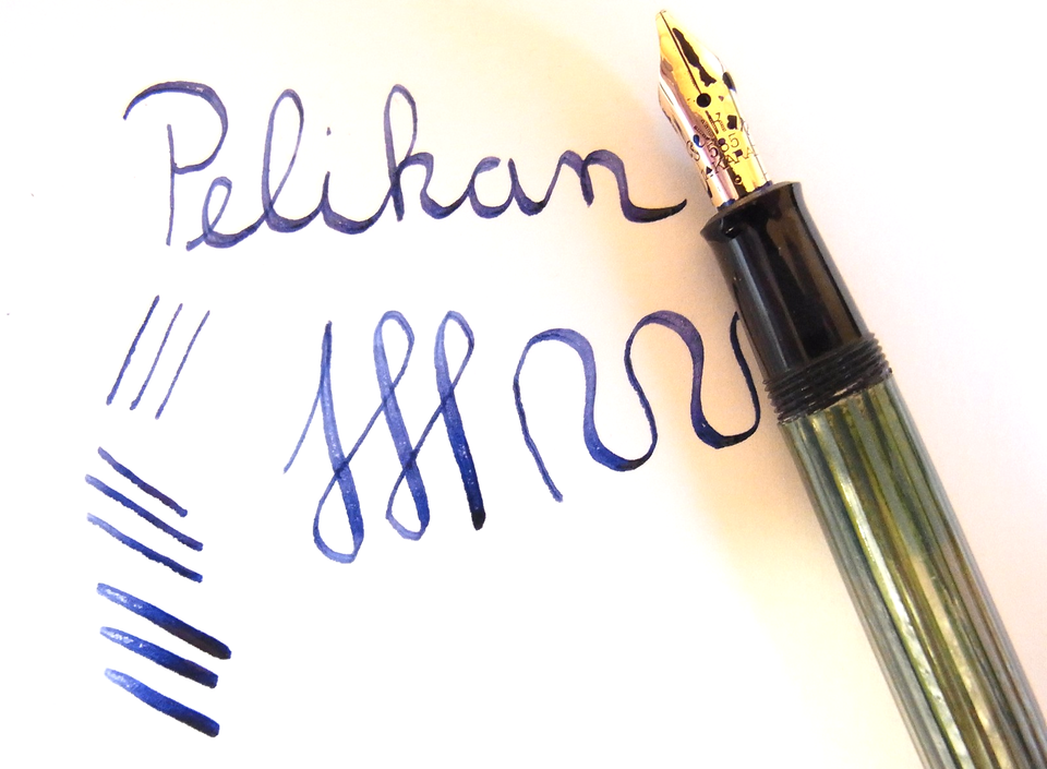 Beautiful 1954-56 PELIKAN 400 Striated Fountain Pen Flexy 14K OB F-BB ...