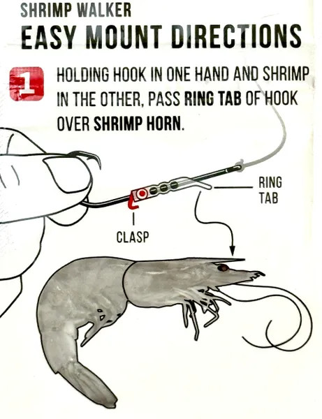 Shrimp Walker - NEW PRODUCT!! - Live Shrimp Holder Hook (2 hooks per ...