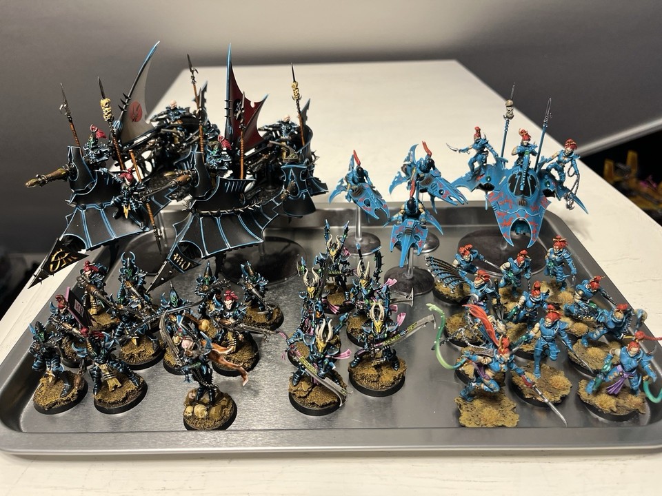 Fully Painted Drukhari Army, Warhammer 40k, Dark Eldar, GW, Magnetized ...