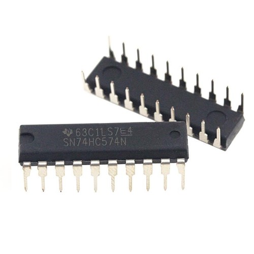 5PCS 74HC574N 74HC574 DIP-20 D-Type Flip-Flop Integrated Circuit IC DIP ...