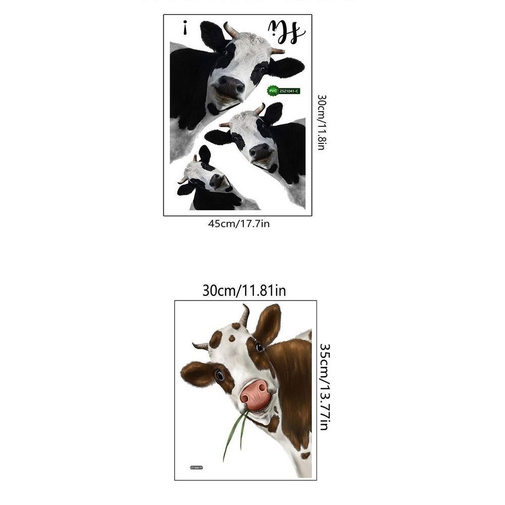 PVC Cow Print Wall Decal Home Decor Window Stickers New Animal Print ...
