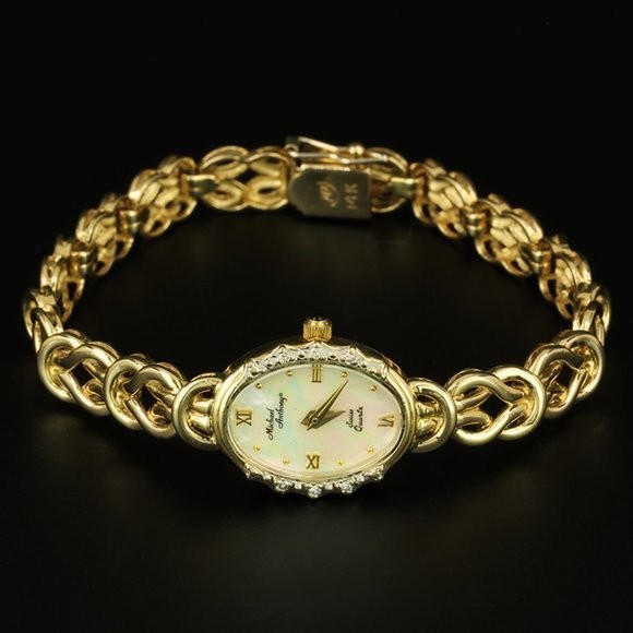 14K Yellow Gold Michael Anthony Watch | eBay
