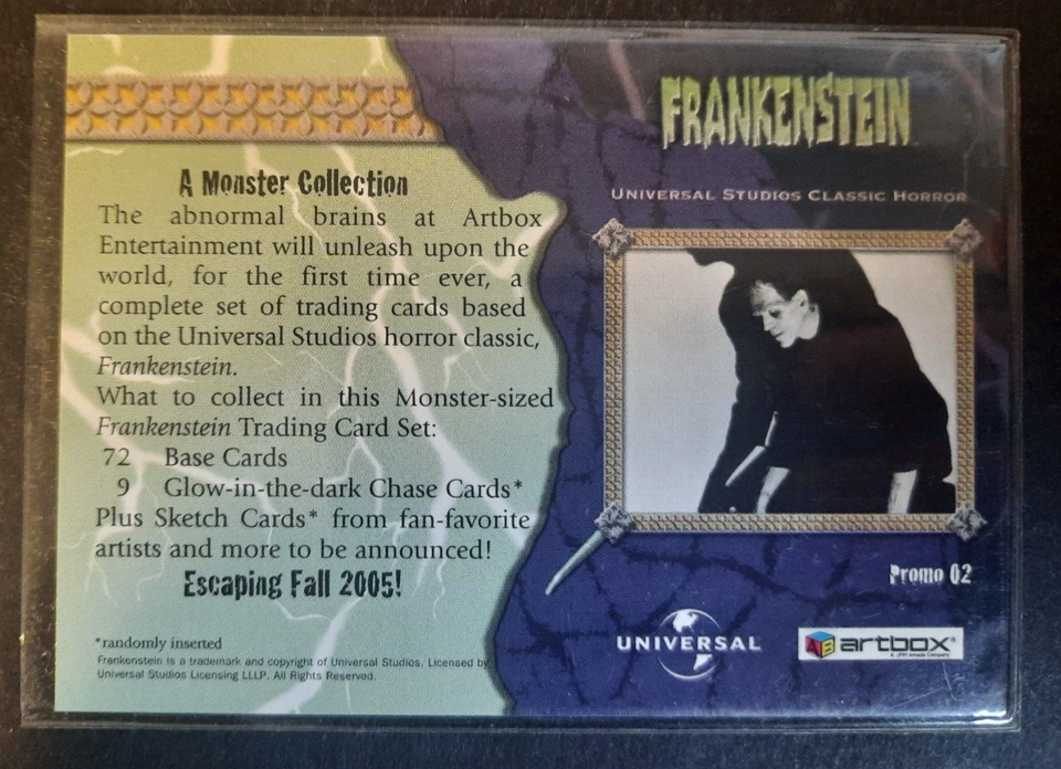 FRANKENSTEIN Universal Studios Classic Horror Promo Card #02 Artbox ...