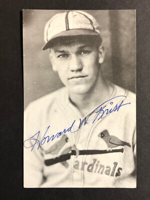 Howard Krist Cardinals Signed 3.5x5.25 Photo Auto Autograph | eBay