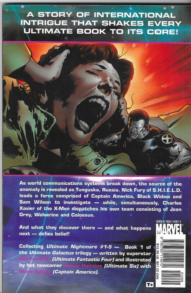 Ultimate Galactus Book Nightmare TPB Marvel Wolverine Captain America ...