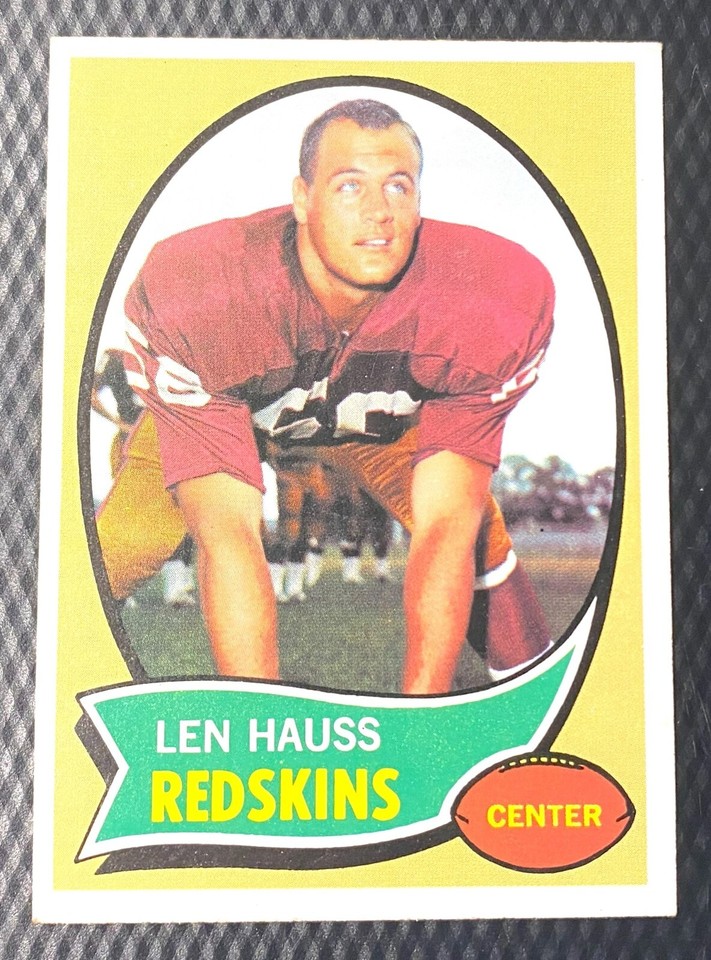 1970 LEN HAUSS Topps NFL Sports Card #124 Washington Redskins (NM-MINT ...
