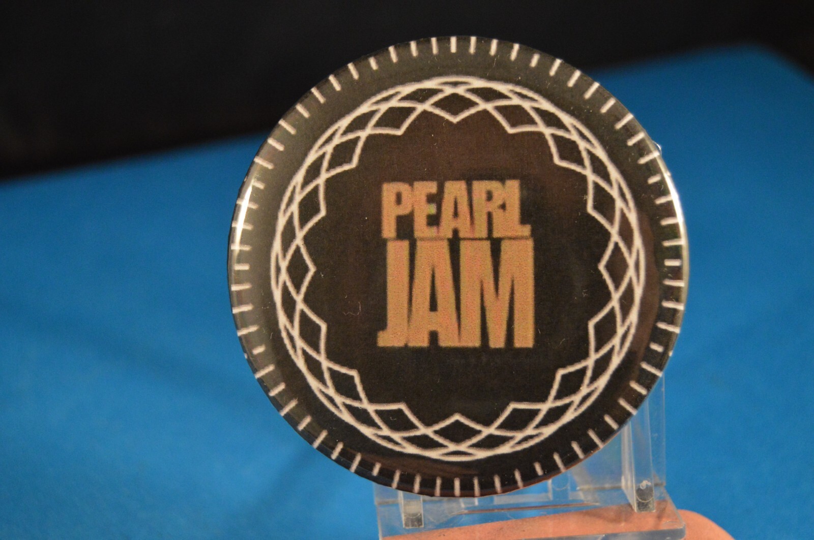 PEARL JAM Black BUTTON pin badge ROCK grunge MUSIC 2 1/4" NEW! band ...