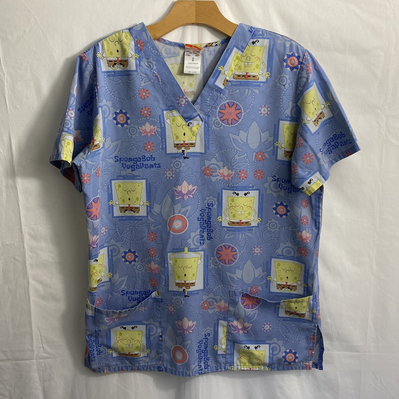Nickelodeon Spongebob Squarepants Scrub Top - Gem