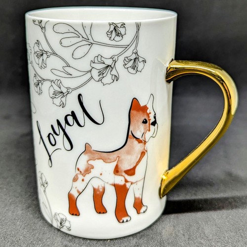 Dog Mug Boxer Loyal Floral Ceramic Coffee Mug Tea Cup World Market | eBay