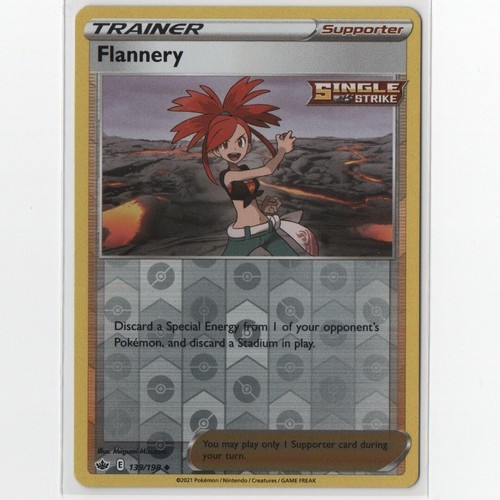 Flannery Reverse Holo Trainer-Supporter 139/198 Pokémon TCG Chilling ...