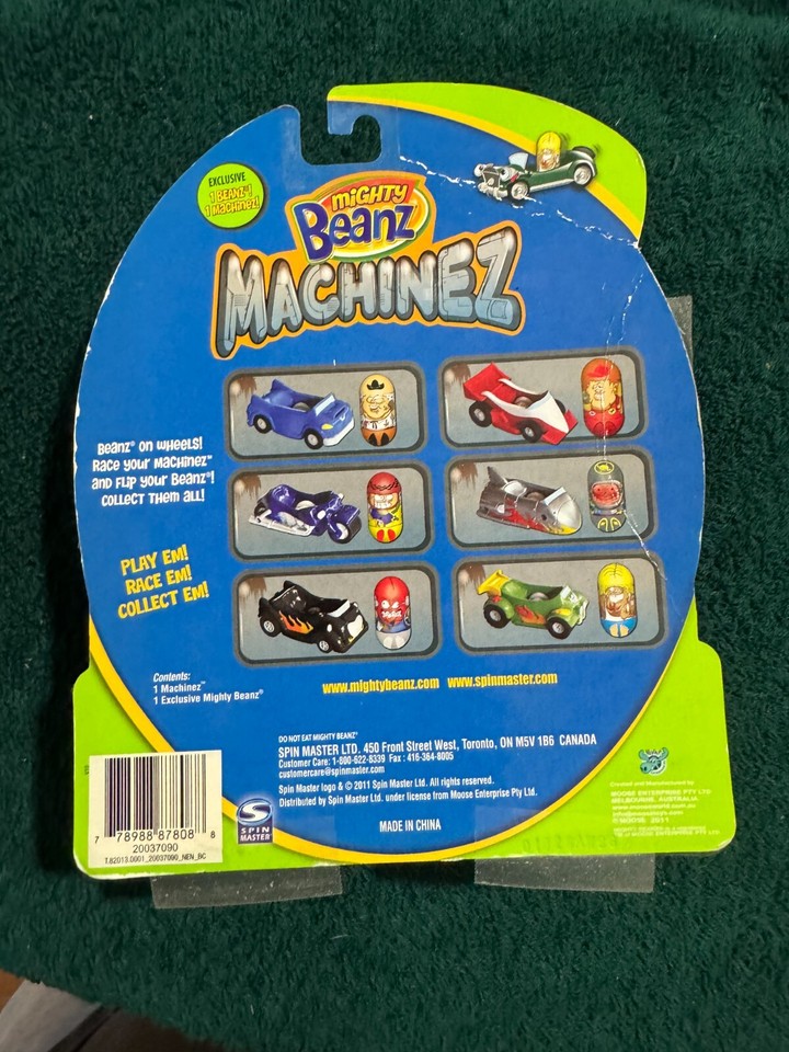 Mighty Beanz ~ Machinez ~ One Bean (352 Motorbike) One Car ~ 2011 Spin ...