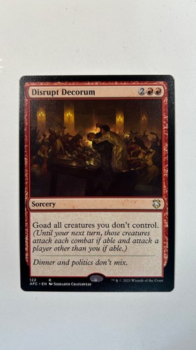 MTG Commander AFC Disrupt Decorum #122 Magic the Gathering | eBay