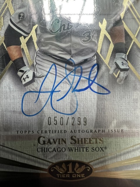 2022 Topps Tier One - Break Out Autographs #BOA-GS Gavin Sheets (AU, RC ...