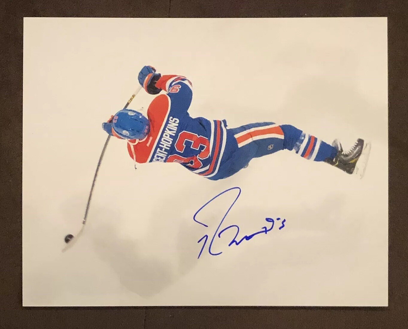 RYAN NUGENT-HOPKINS AUTOGRAPH photo Edmonton Oilers Signed GLOSSY 8x10 ...
