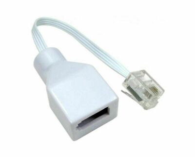 ADAPTER FOR VIRGIN MEDIA SUPERHUB RJ11 TELEPHONE SOCKET TO BT PLUG ...