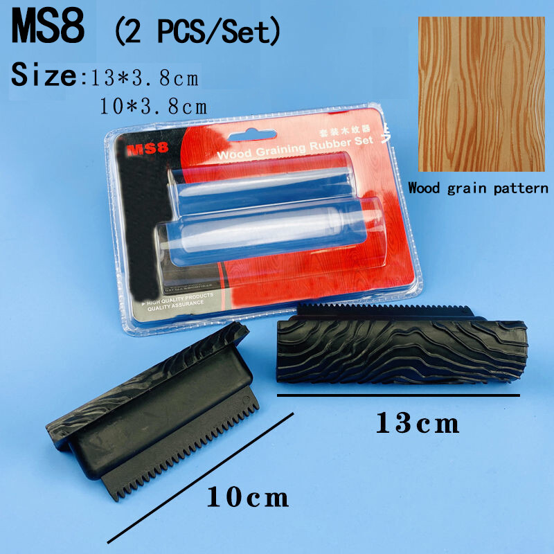 Rubber Wood Grain Brush Graining Painting Tool Pattern Household Wall ...
