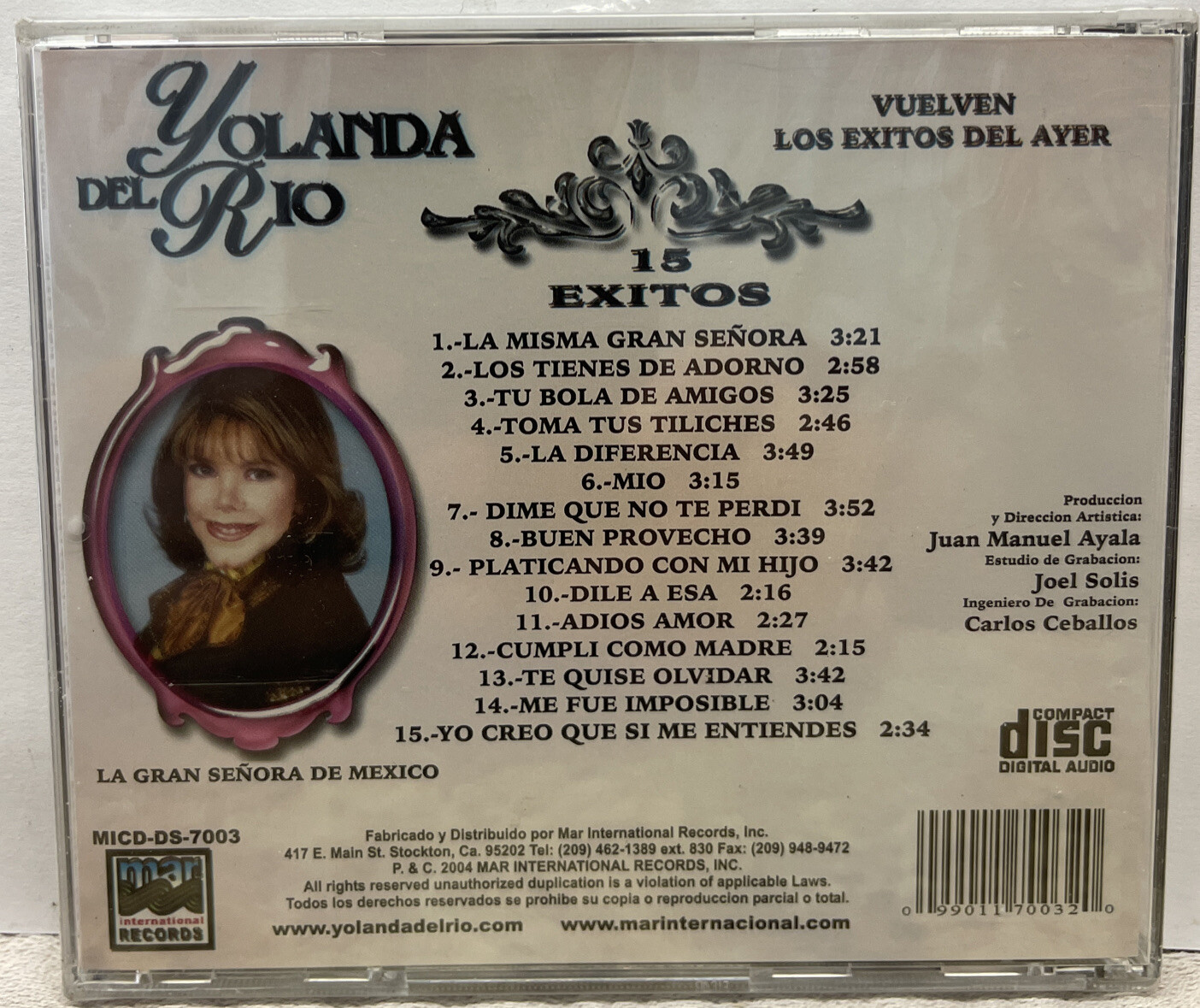 Yolanda del Río Vuelven los éxitos del ayer 15 éxitos | eBay