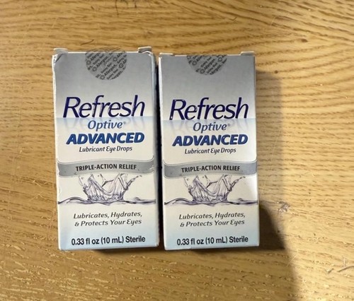 Refresh Optive Advanced 20mL Lubricant eye drops (Ex: 6/26) | eBay
