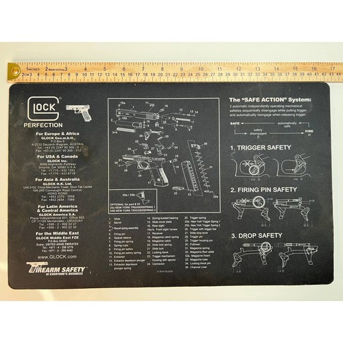 Glock Perfection Cleaning Mat 11"x17" - Diagram with Parts & Info | eBay